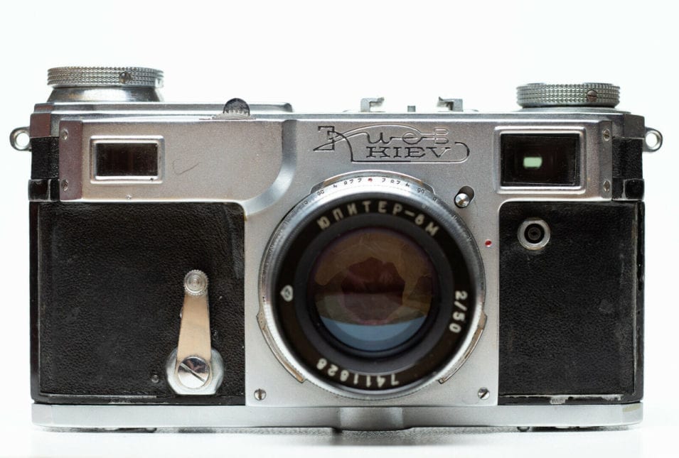 KIEV-4AM Russian Rangefinder CAMERA with HELIOS-103 LENS 53mm f1.8 ...