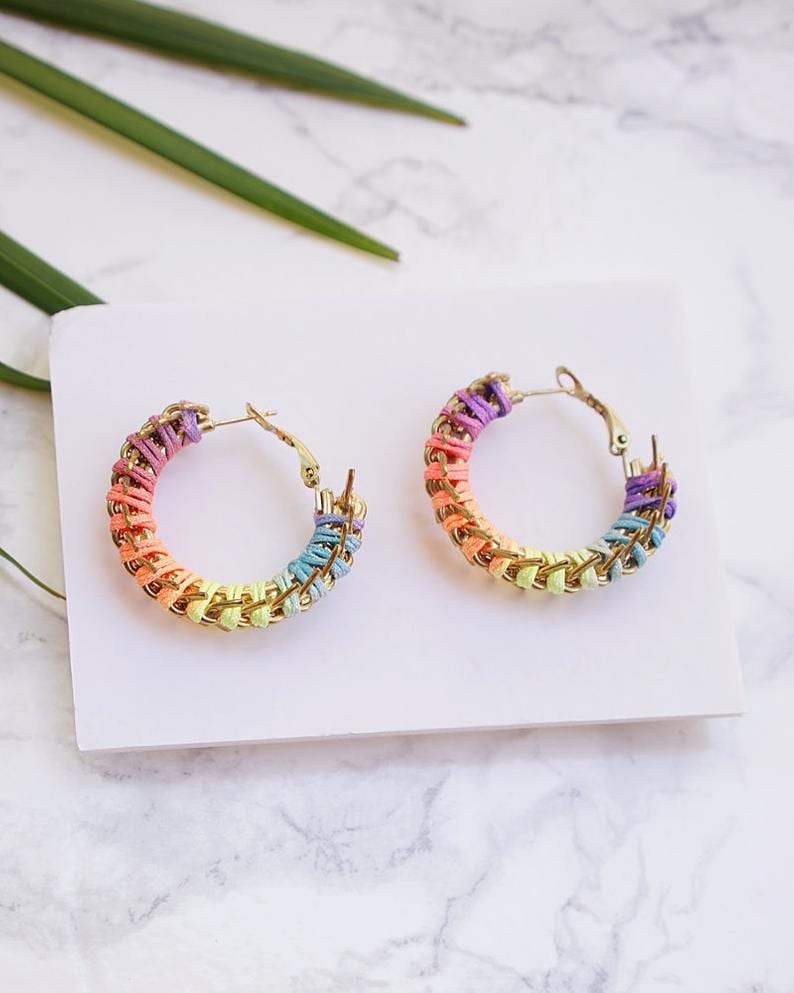Rainbow Hoop Earrings ~ What Is Your Style?