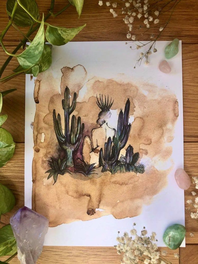 Nature-inspired Coffee Paintings By Artist Madina Meghani