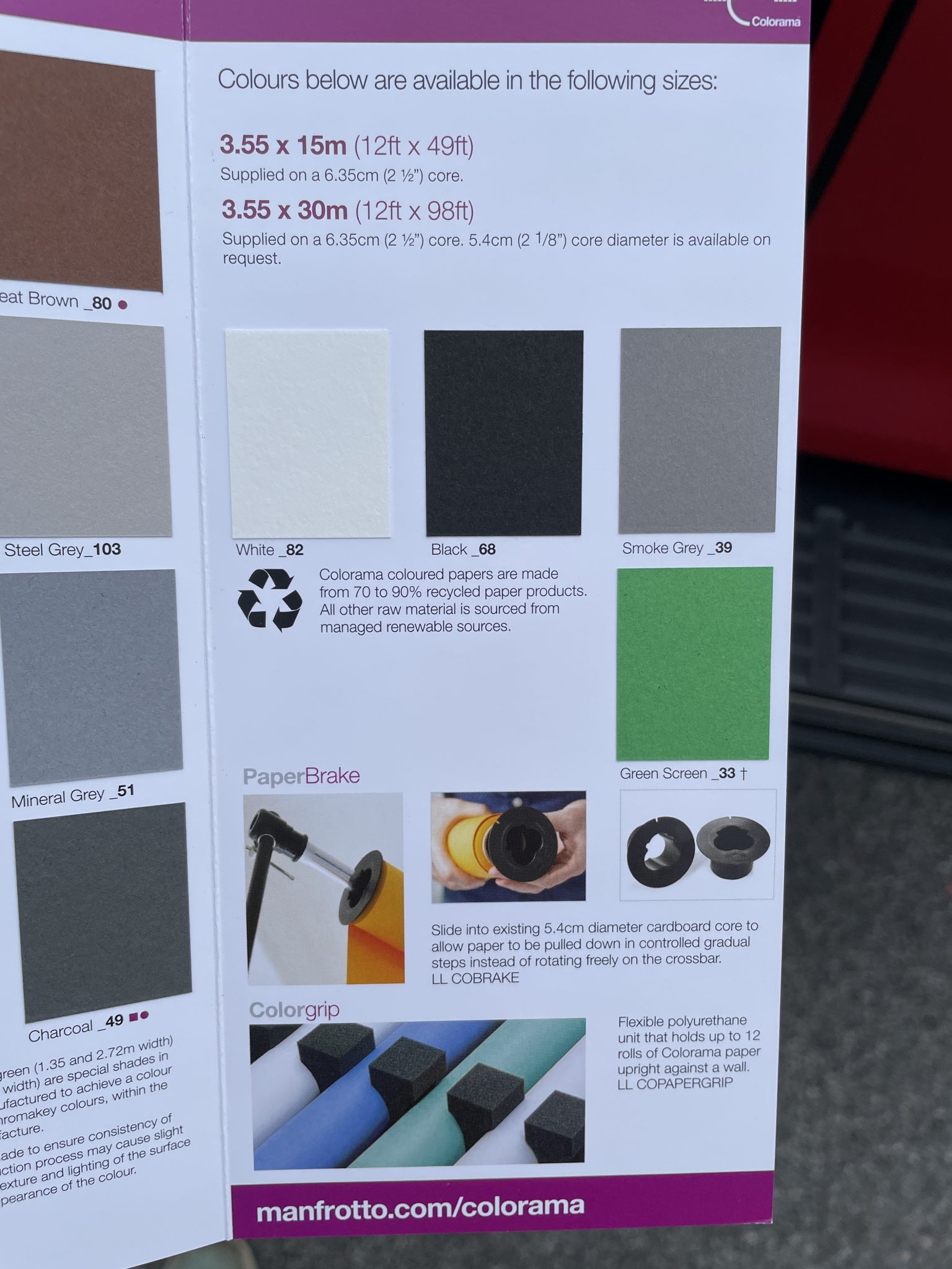 Colorama Paper Backdrops for Studio Backgrounds ( Malaysia )