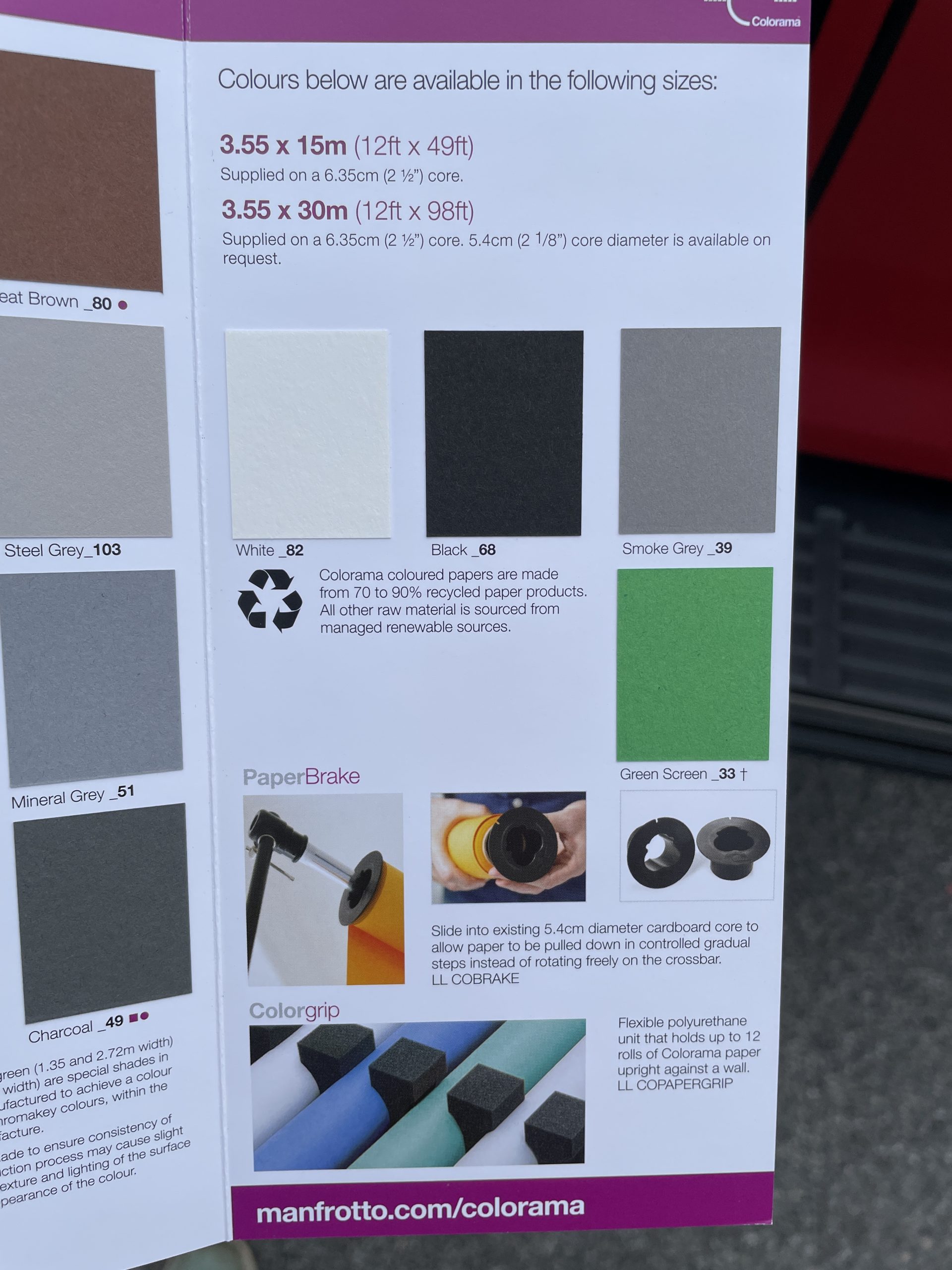 Colorama Paper Backdrops for Studio Backgrounds ( Malaysia )